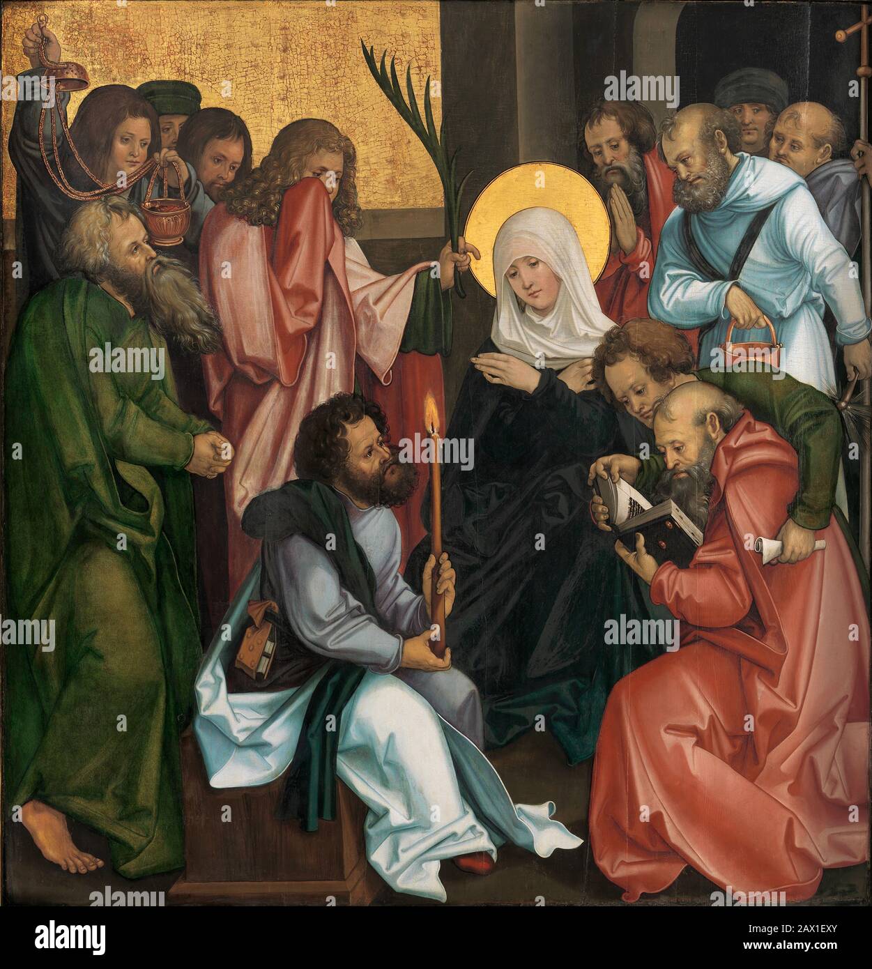 The Dormition of the Virgin; (reverse) Christ Carrying the Cross, ca ...