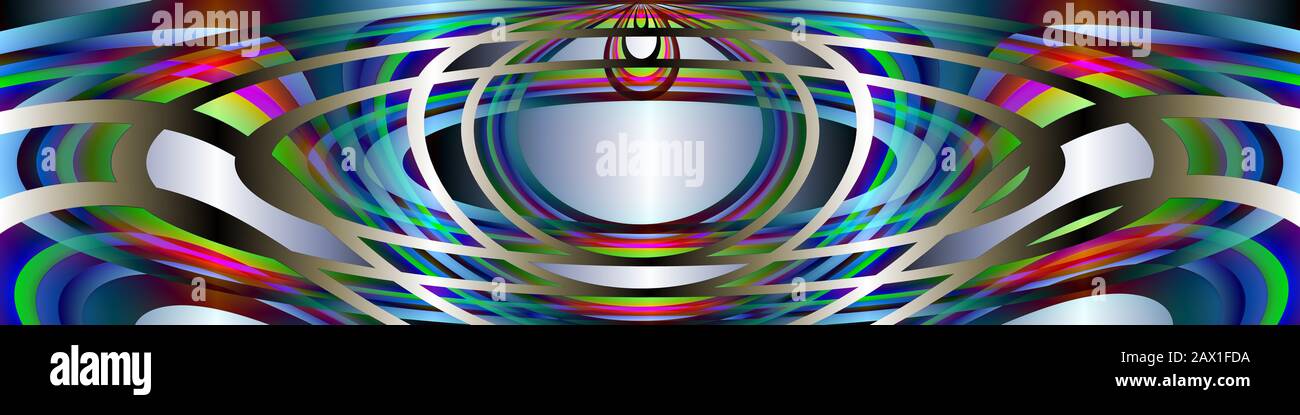 Digital art, high resolution panoramic abstract objects, Germany Stock ...