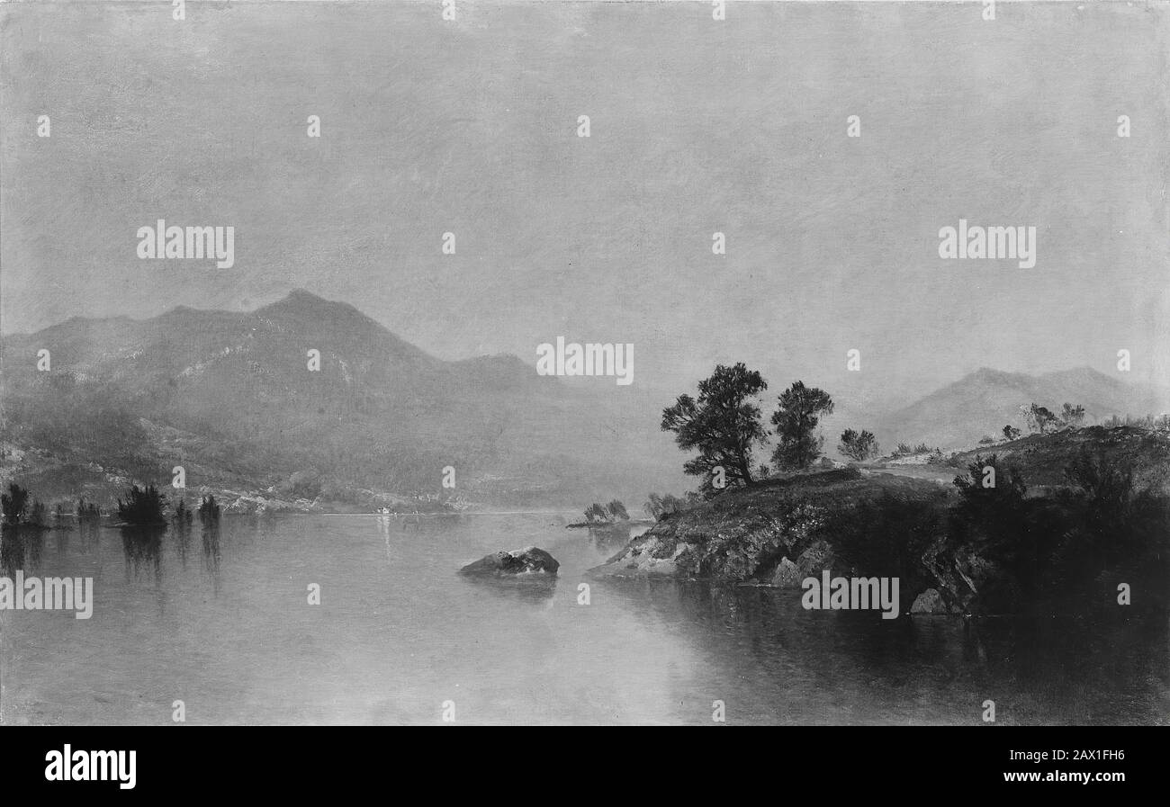 Lake George, New York, 1872 Stock Photo - Alamy