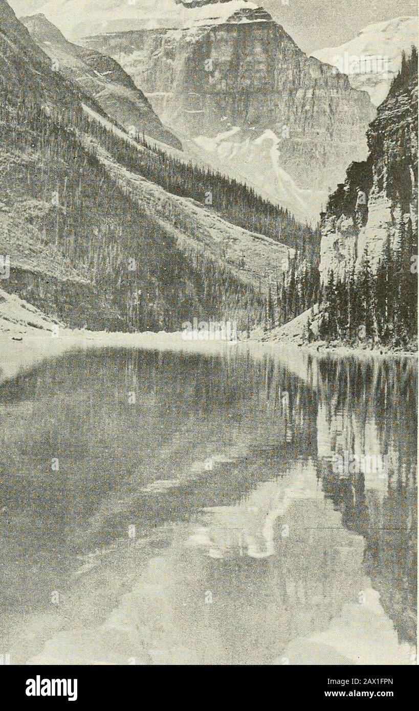 The Great Lakes of North America and the far West . Lake Louise and Mt ...