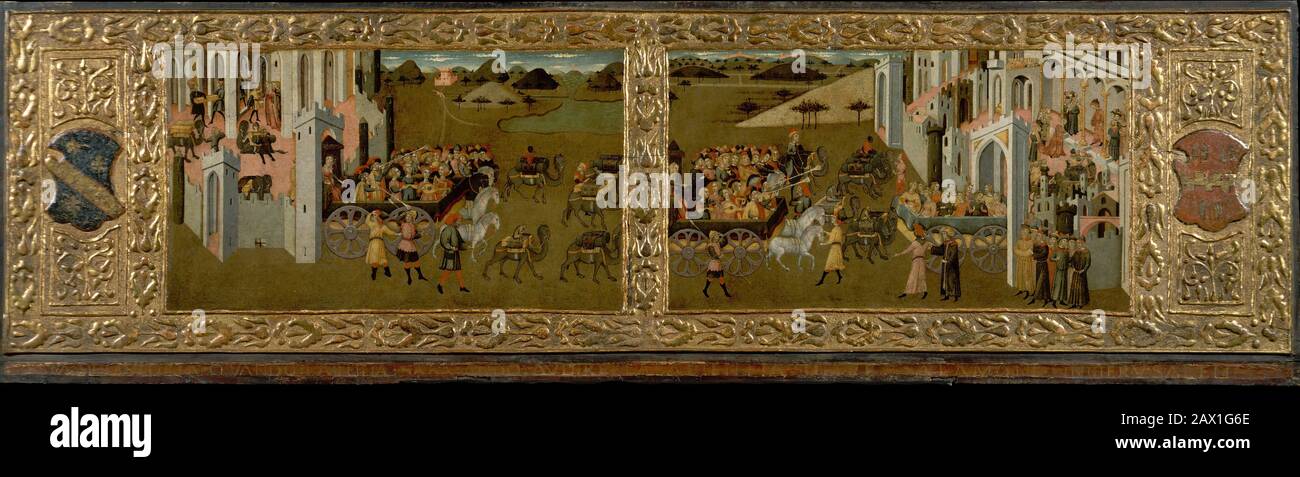 King Solomon and the Queen of Sheba, . The Queen of Sheba departing for ...