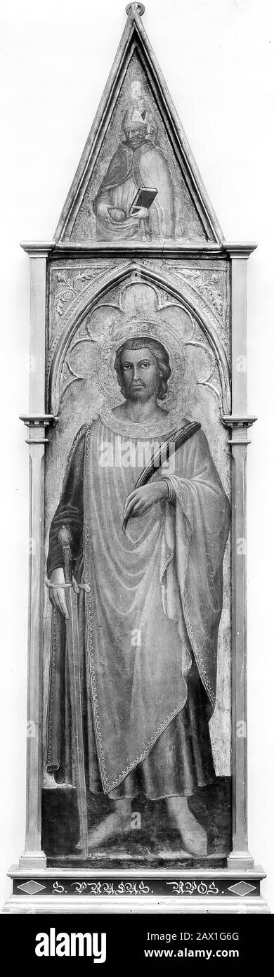 Saint Julian the Hospitaler (with Saint Nicholas of Bari Stock Photo ...