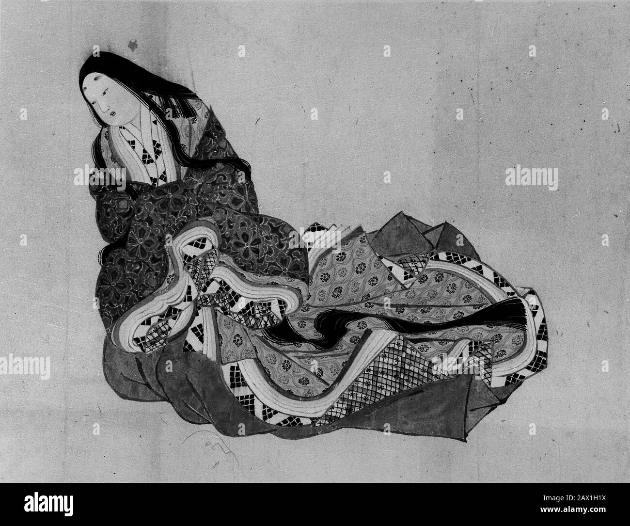 Court Lady, 18th-19th century. Edo period Stock Photo - Alamy