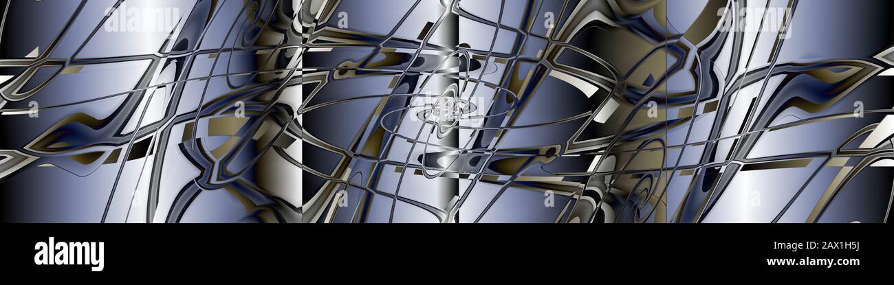 Digital art, high resolution panoramic abstract objects, Germany Stock ...