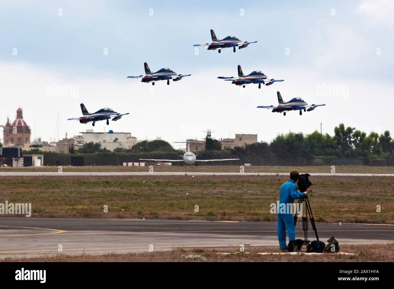 Airplane take off malta during hi-res stock photography and images - Alamy