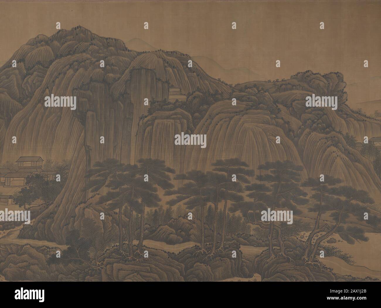 The Hills of Kuaiji. Ming (1368-1644) or Qing dynasty (1644-1911 Stock ...