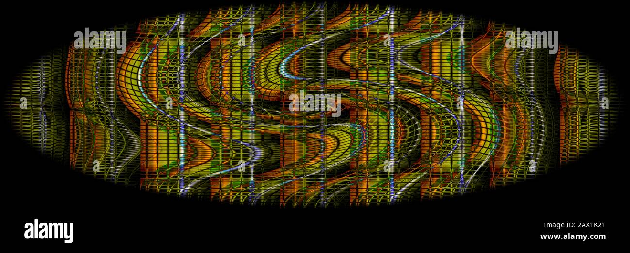 Digital art, high resolution panoramic abstract objects, Germany Stock ...