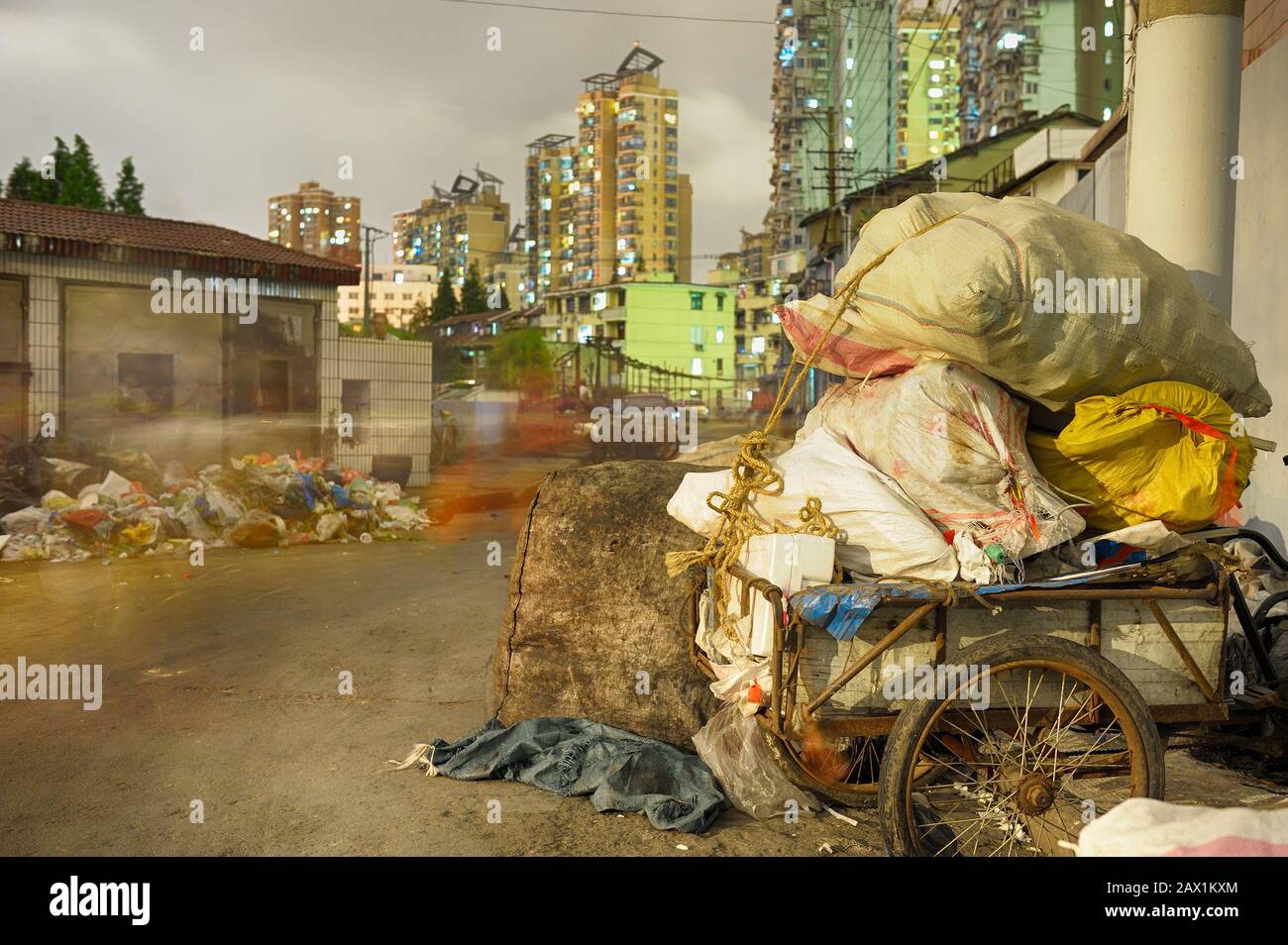 Outdated waste management system in popular residential district in ...