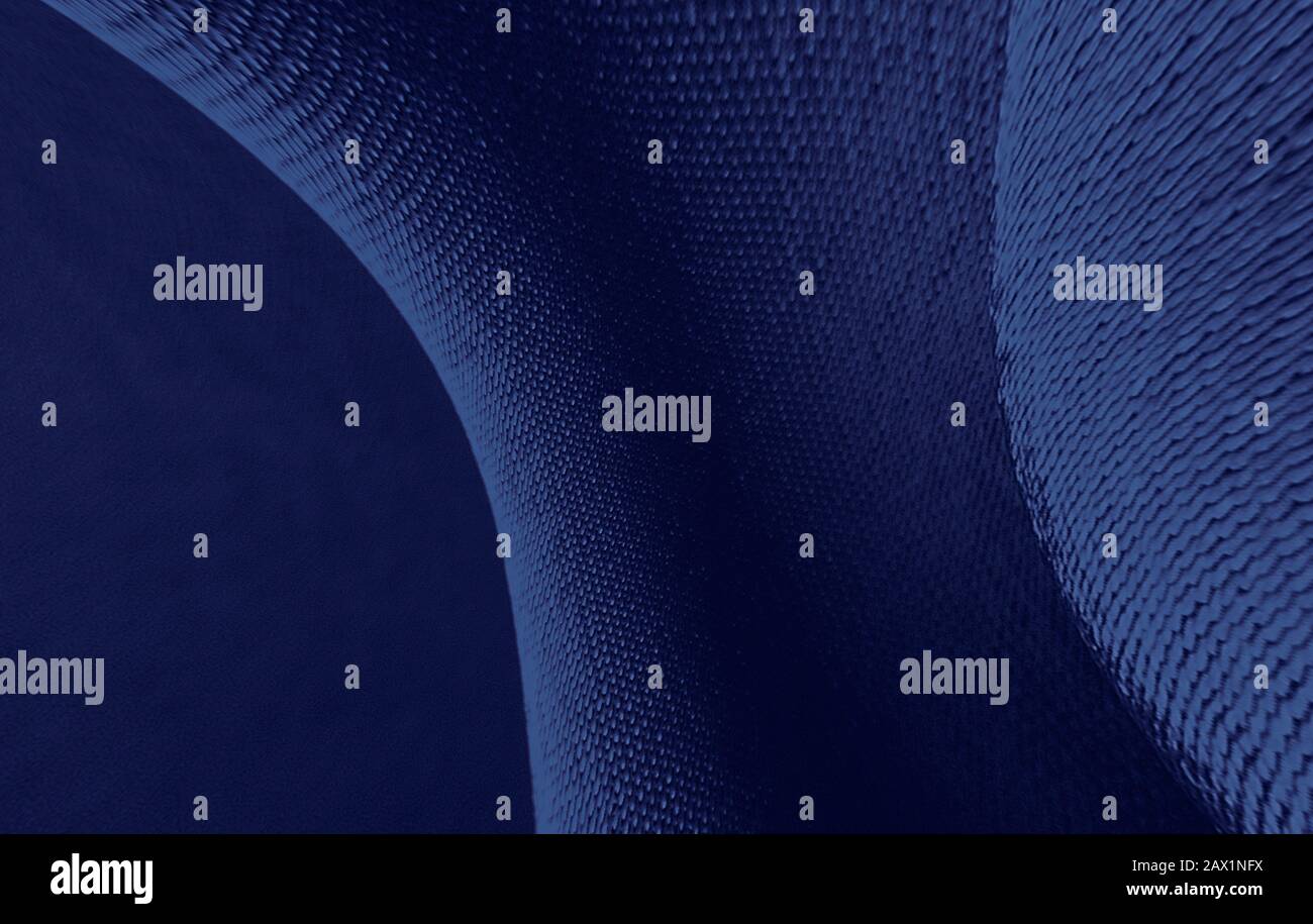 fabric wavy abstract blue background trend 2020 color close-up for ...