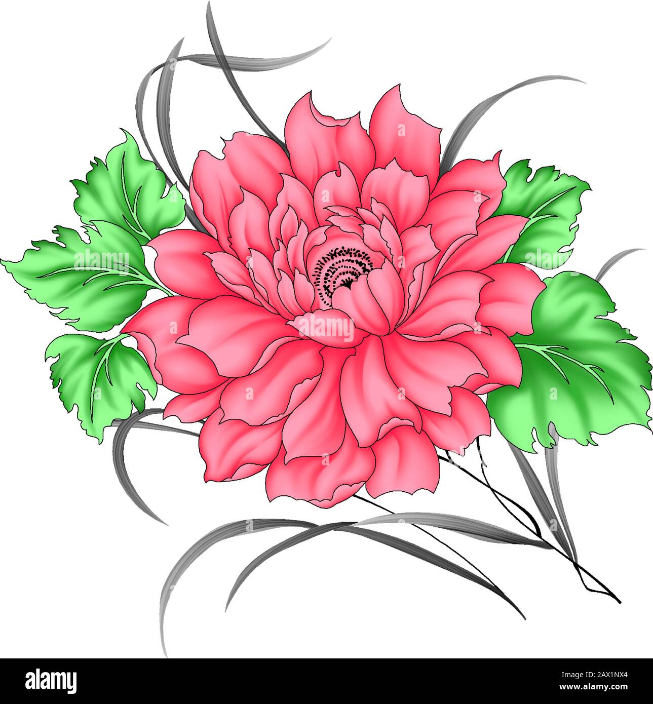 textile flower bunch Stock Photo - Alamy