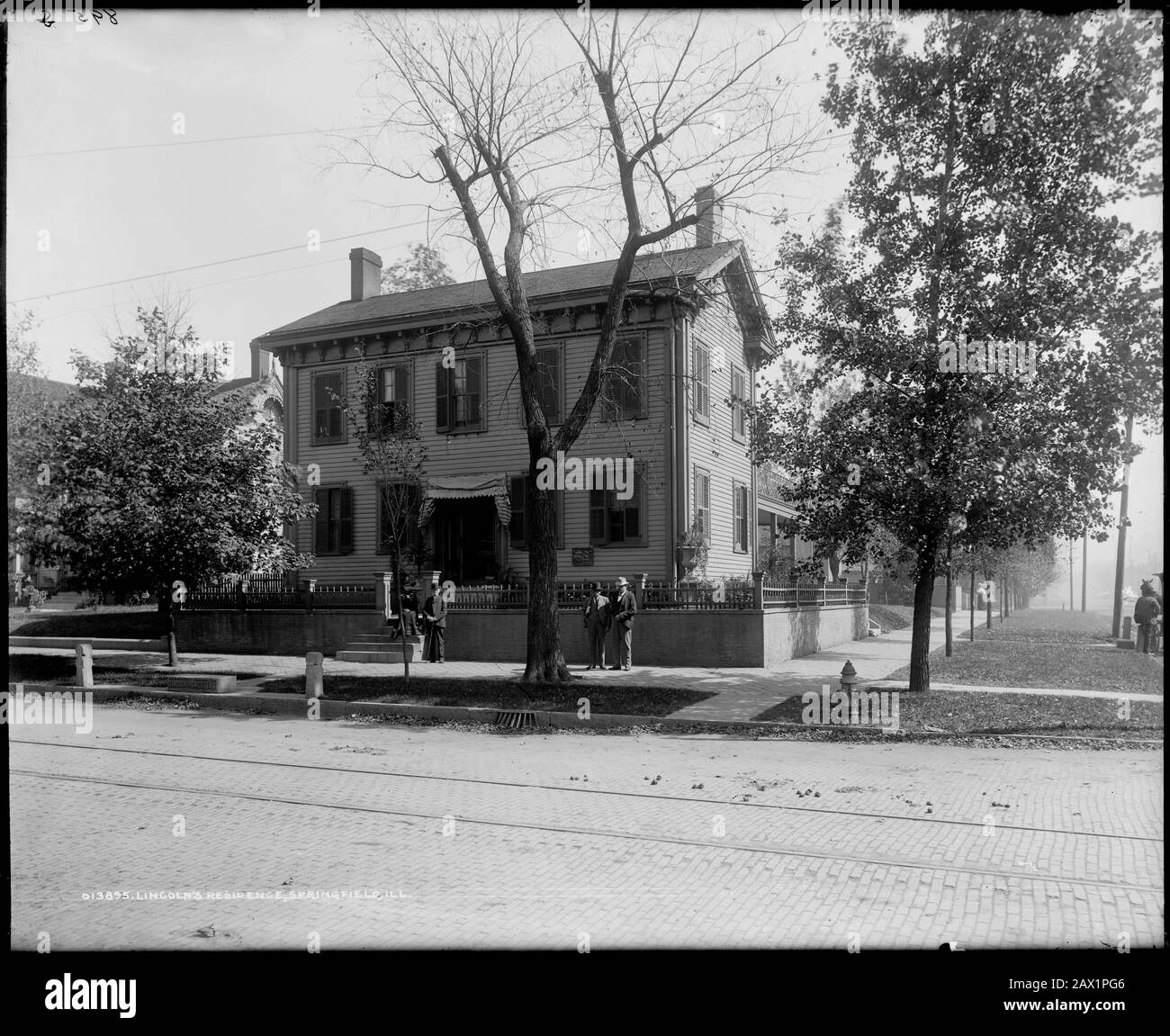 1900, Springfield , ILLINOIS , USA : The home of U.S.A. President ...