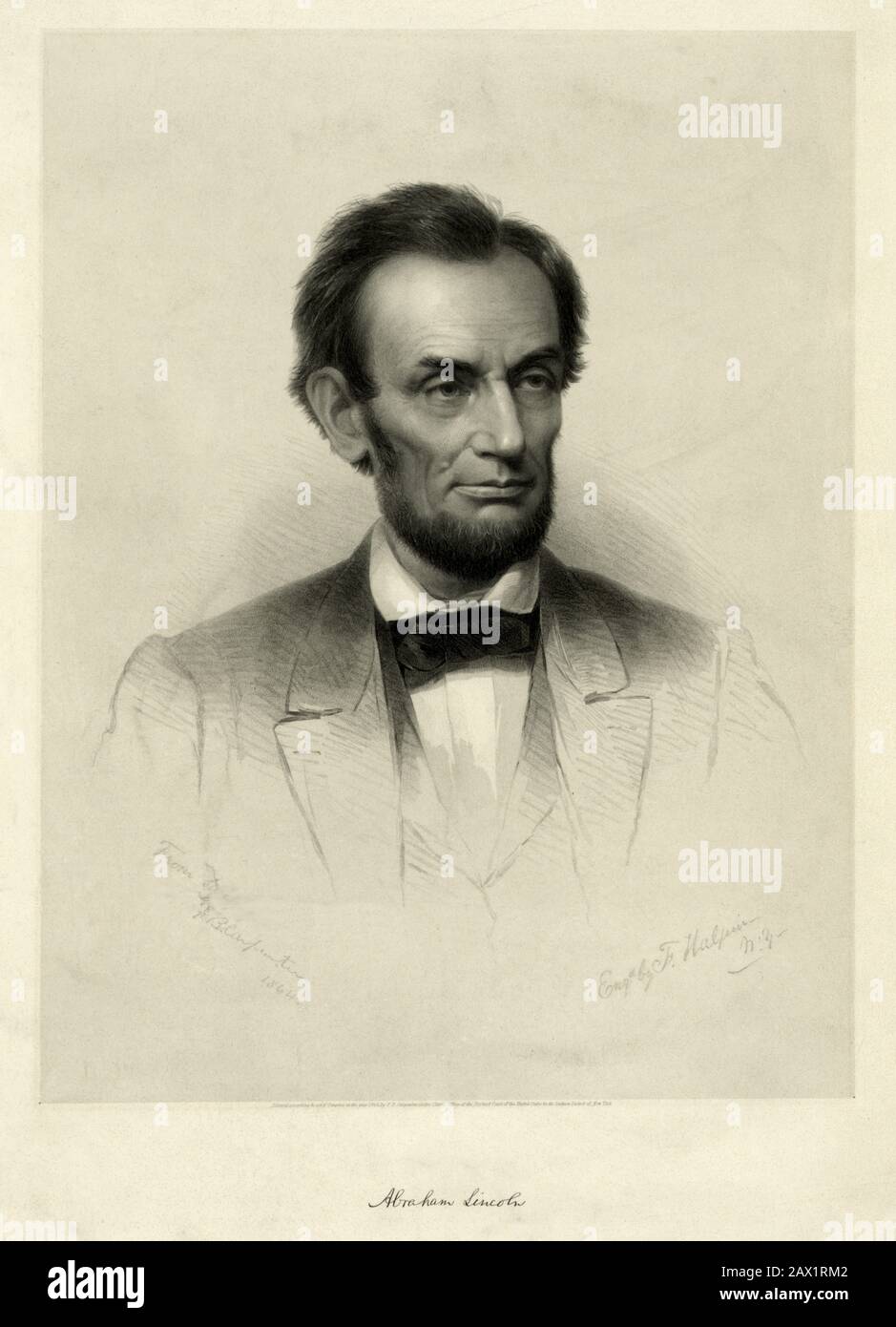 Abraham lincoln portrait painting hi-res stock photography and images ...