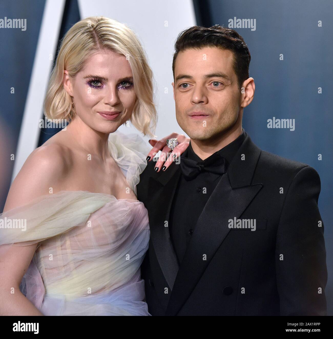 Beverly Hills, United States. 10th Feb, 2020. Lucy Boynton (L) and Rami ...