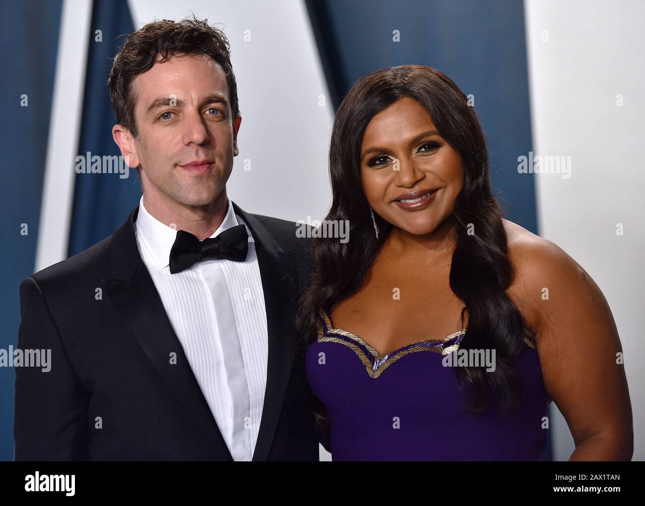 Beverly Hills, United States. 10th Feb, 2020. Mindy Kaling (R) and B.J ...