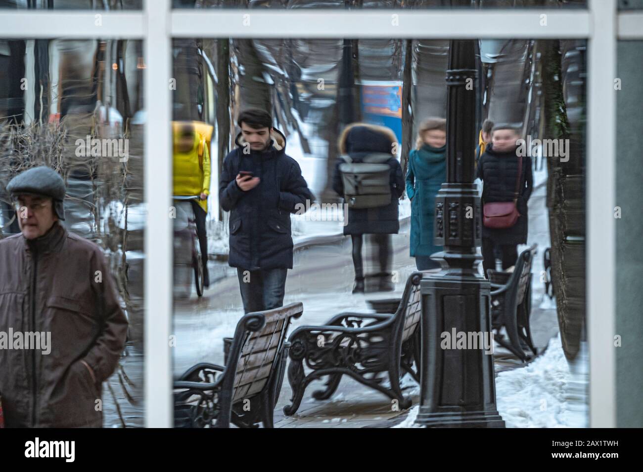 People on the streets of Moscow, Russia Stock Photo - Alamy