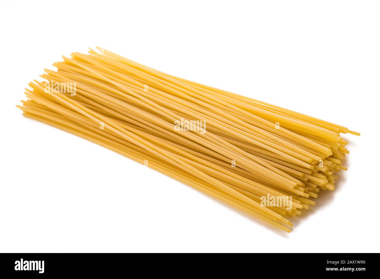Raw spaghetti group isolated on white background Stock Photo - Alamy