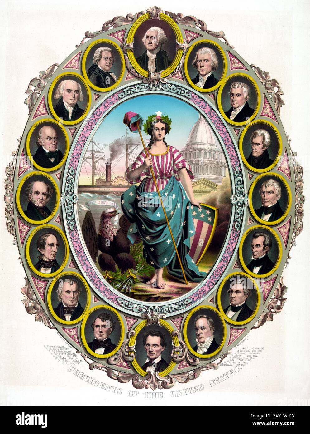 1861 , USA : The 16 Th U.S.A. President ABRAHAM LINCOLN ( 1809 - 1865 ...