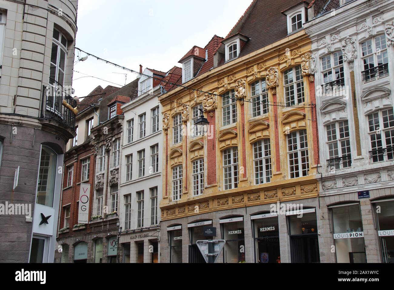 Renaissance (?) houses or flat buildings in lille (france Stock Photo ...