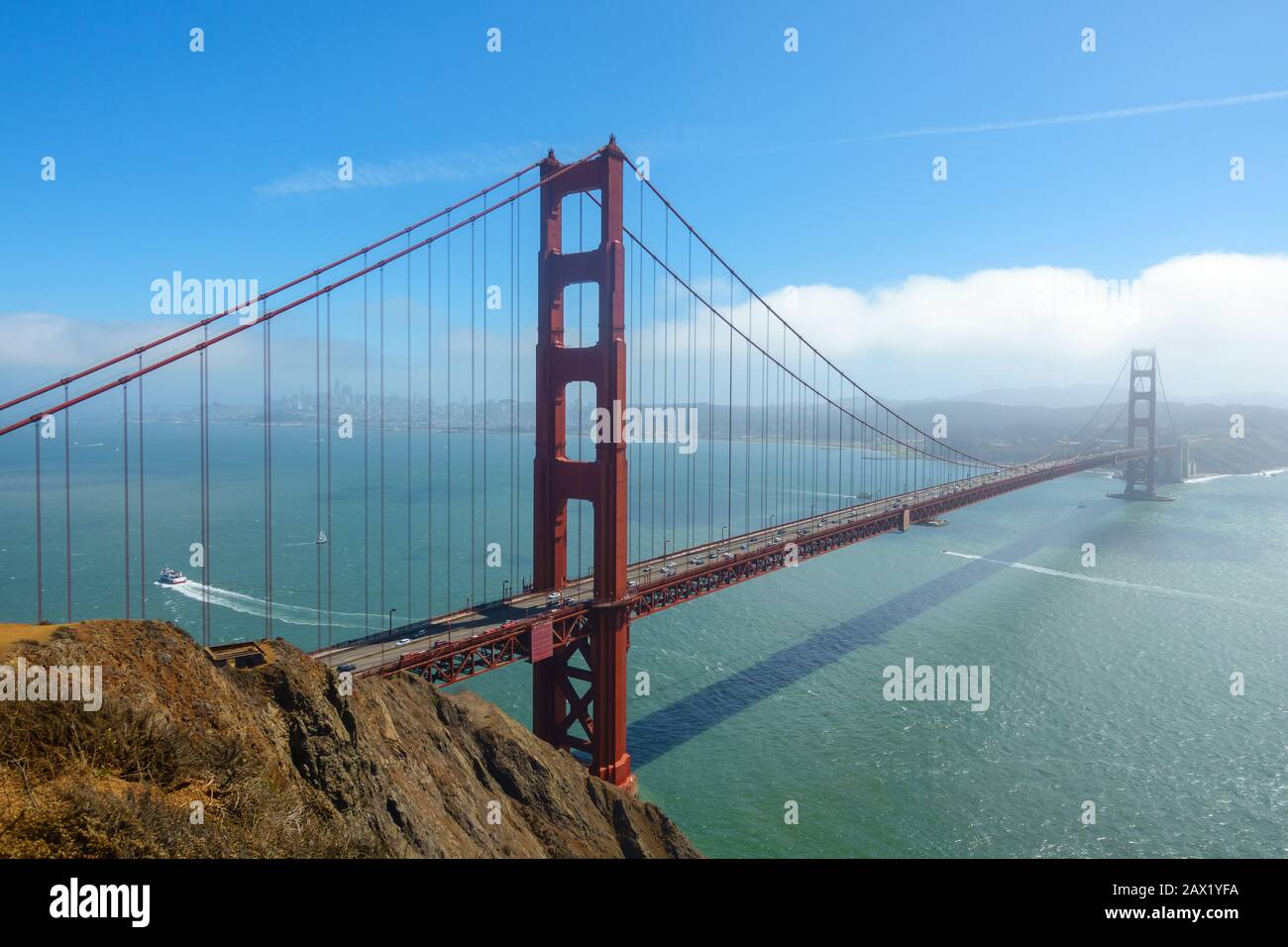 Golden Gate Bridge at sunny day Stock Photo - Alamy