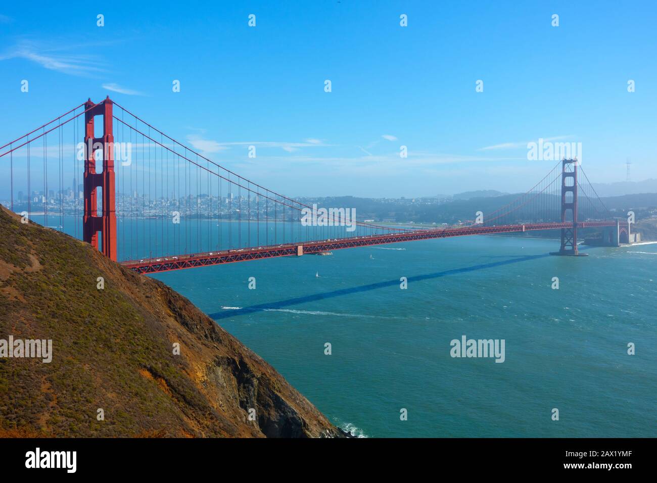 Golden Gate Bridge at sunny day Stock Photo - Alamy