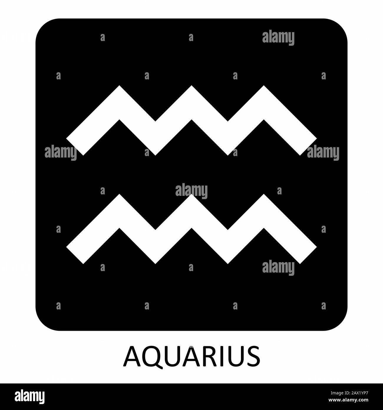 Aquarius zodiac sign Stock Vector Image & Art - Alamy