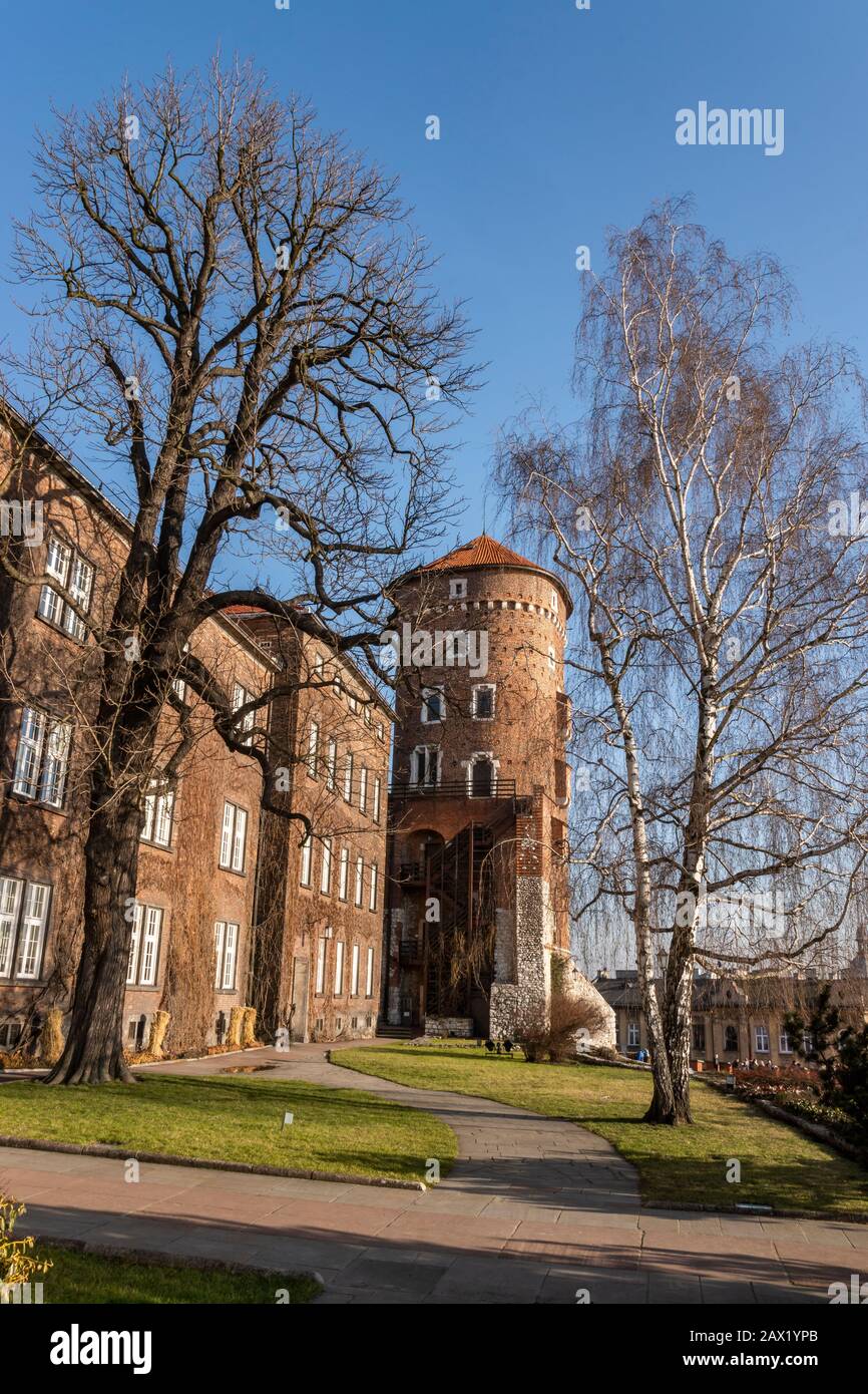 Sandomierska Tower (Baszta Sandomierska) on Wawel Royal Castle in ...