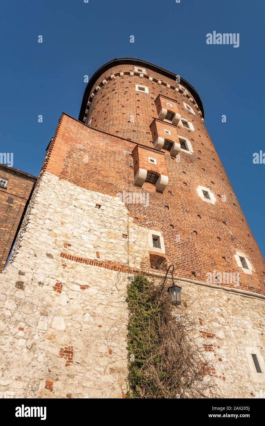 Royal castle on wawel hill baszta sandomierska tower hi-res stock ...