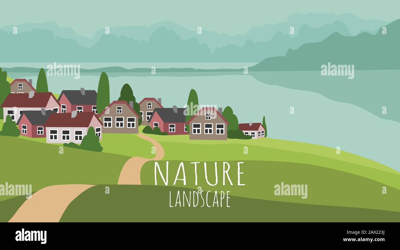 Beautiful grass in summer morning Stock Vector Images - Alamy