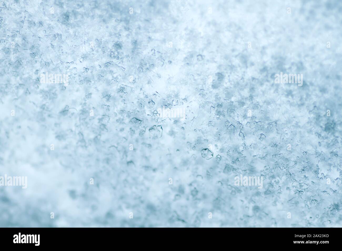 Frosted snow on a window glass Stock Photo - Alamy
