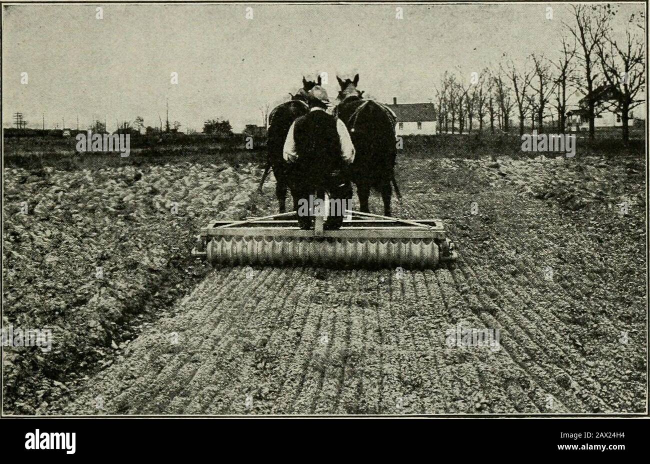 Harrowing land loosening soil hi-res stock photography and images - Alamy