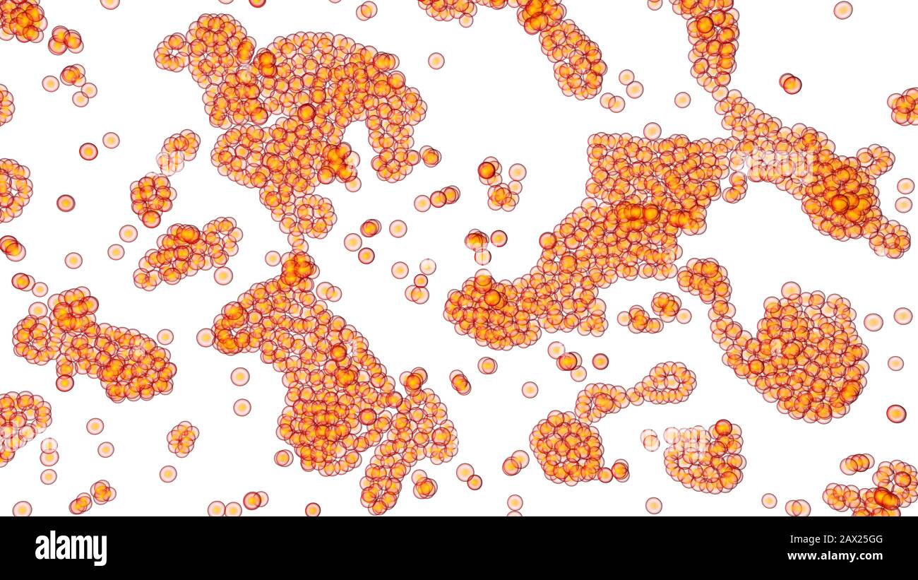 Microbes, atoms , cells coagulating , crystallize, reproducing ...