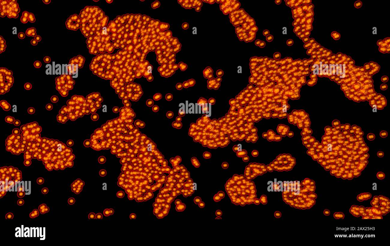 Microbes, atoms , cells coagulating , crystallize, reproducing ...