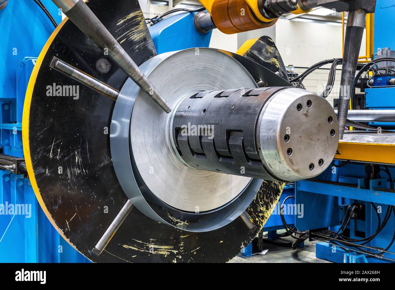 Industrial metal sheet coils connected with metal sheet profile forming ...