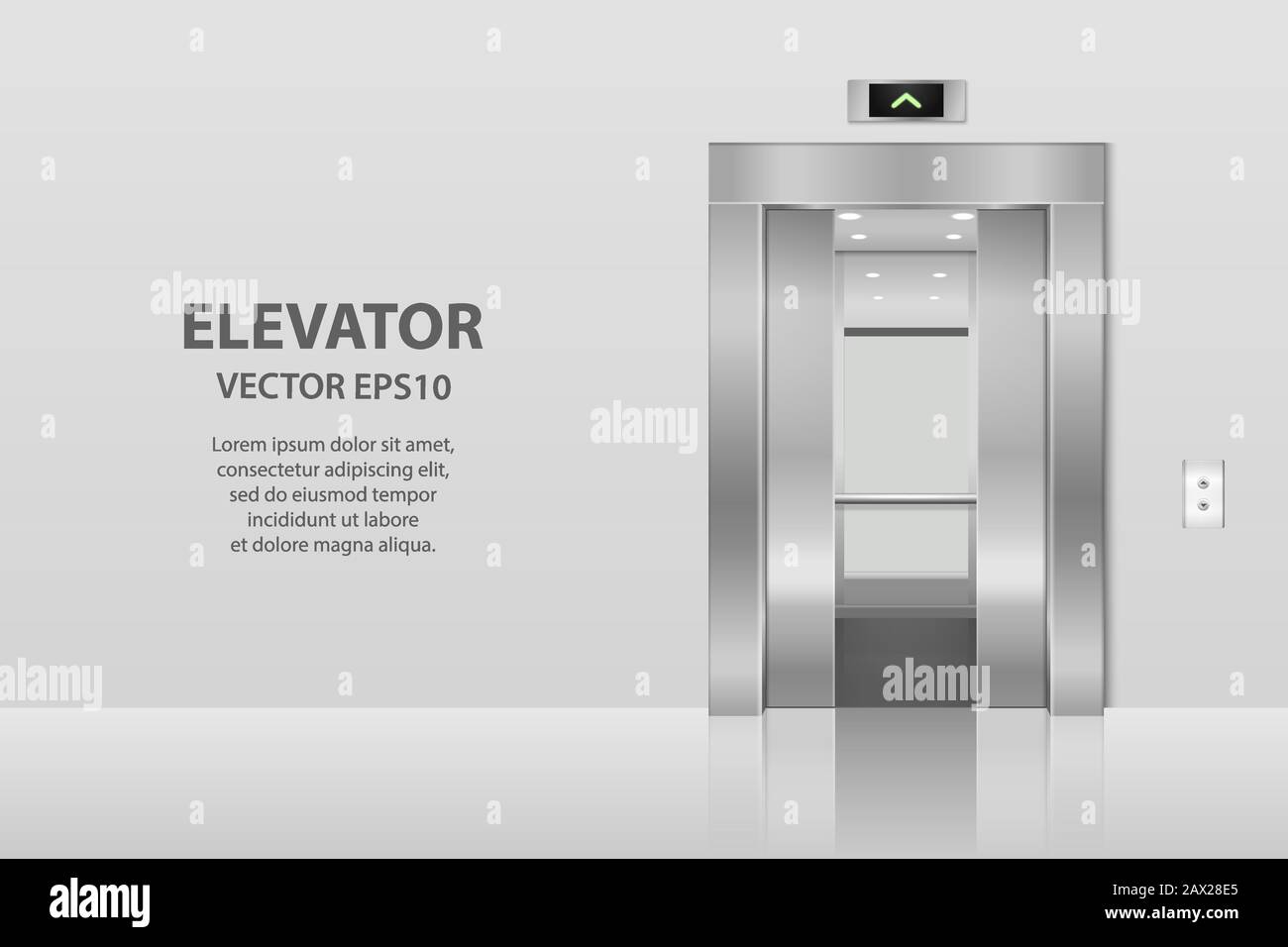 Modern steel gray gate Stock Vector Images - Alamy