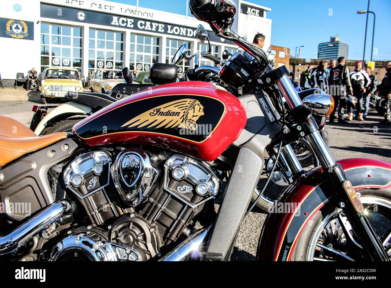 Motorcycles at the Ace Cafe London Stock Photo - Alamy