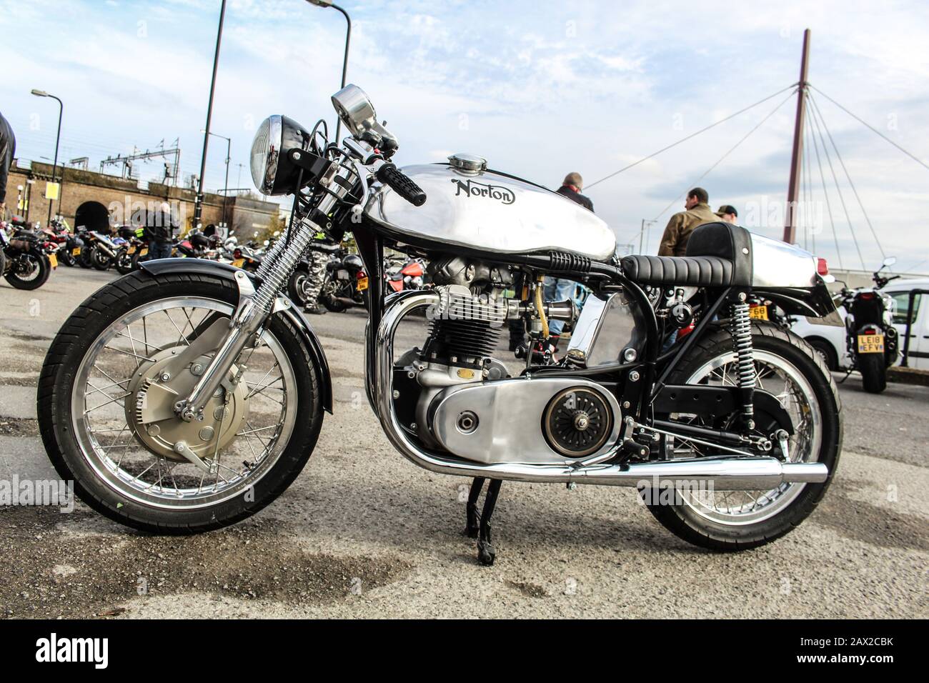 Motorcycles at the Ace Cafe London Stock Photo - Alamy