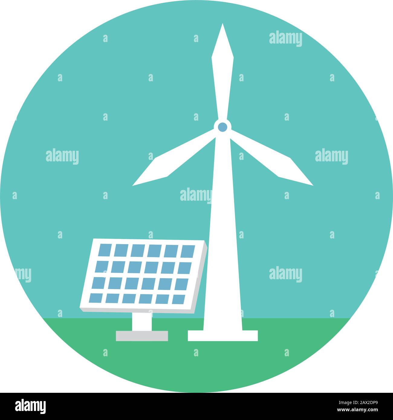 Solar panel agriculture Stock Vector Images - Alamy