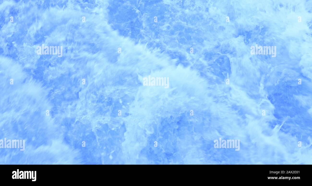 Trace of water behind the boat. Water foam trace behind the ship Stock ...