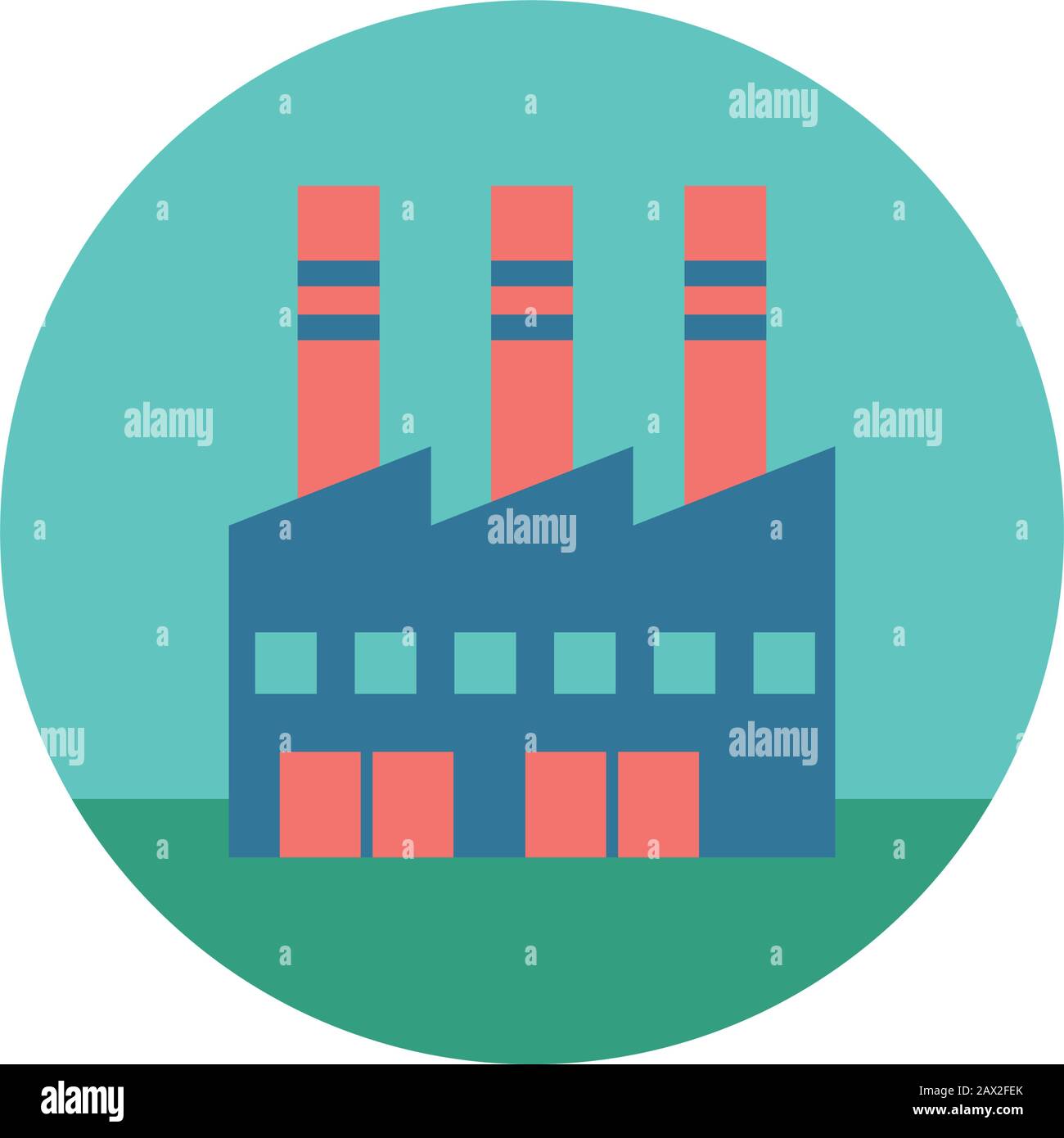 factory plant building isolated icon Stock Vector Image & Art - Alamy
