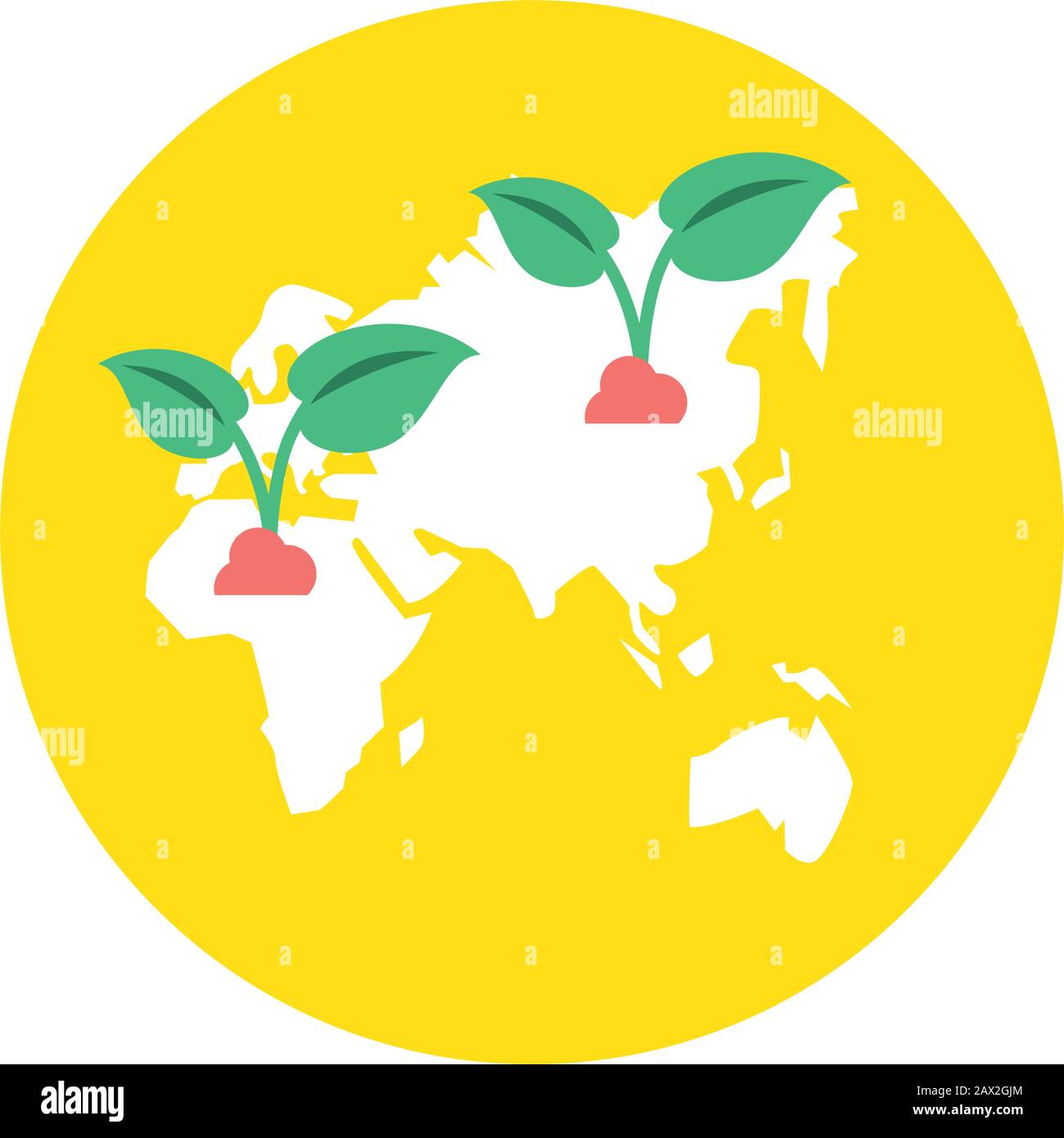 leafs plants ecology in the world maps Stock Vector Image & Art - Alamy