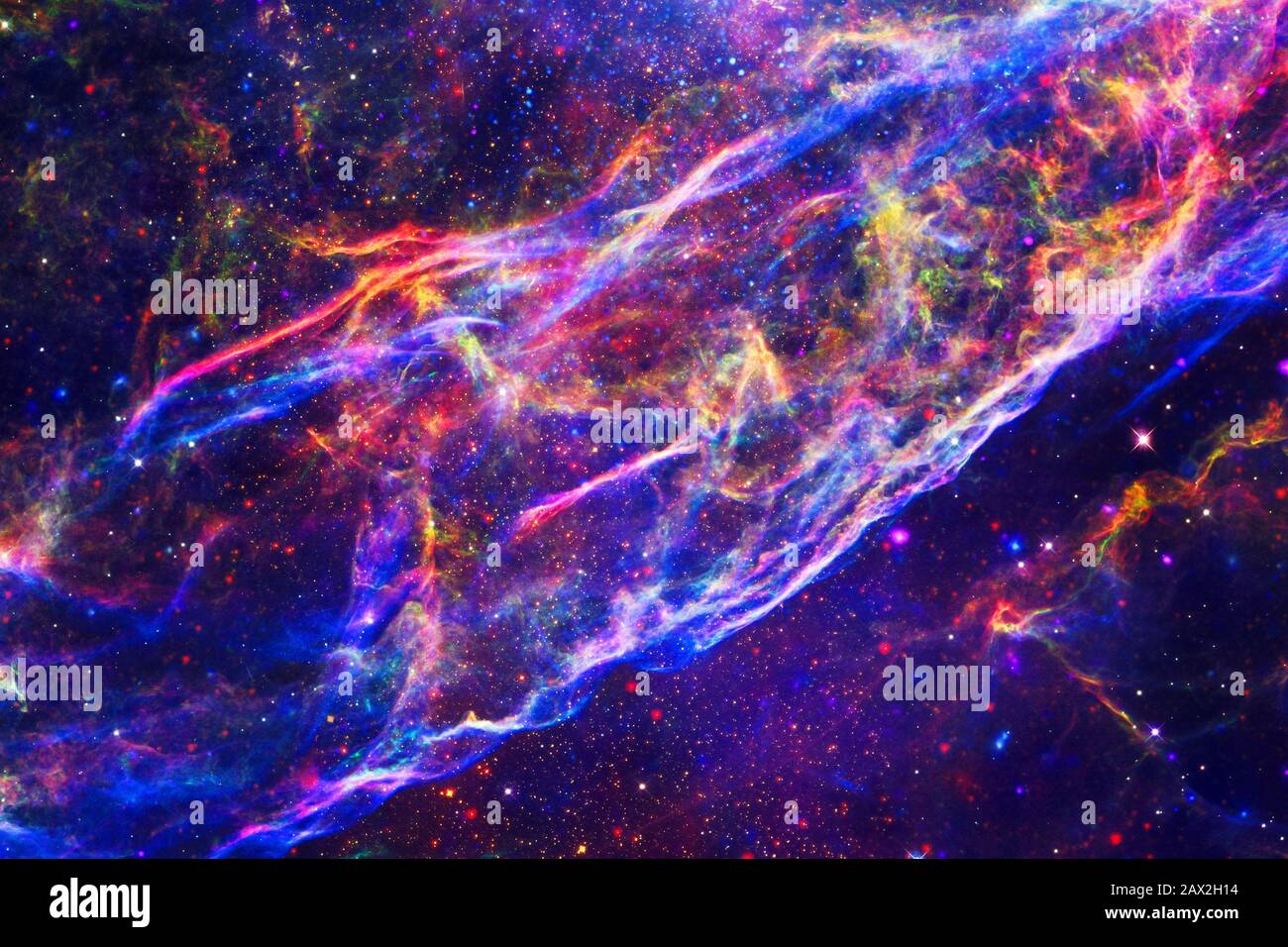 Universe scene with stars and galaxies in deep space showing the beauty ...