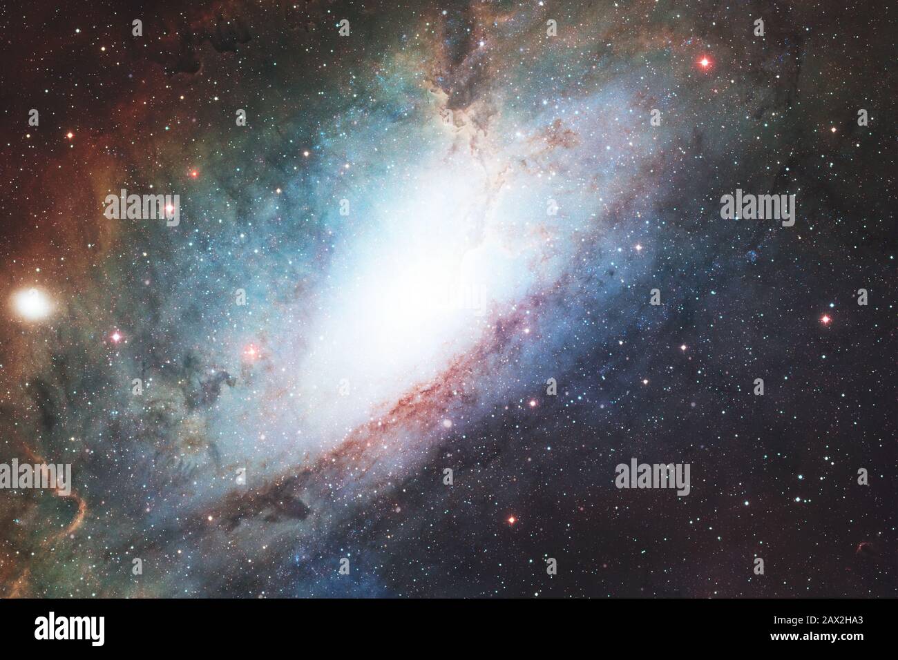 Cluster of stars in deep space. Milky way galaxy. Elements of this ...