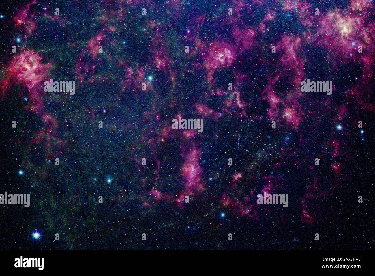 Cluster of stars in deep space. Milky way galaxy. Elements of this ...