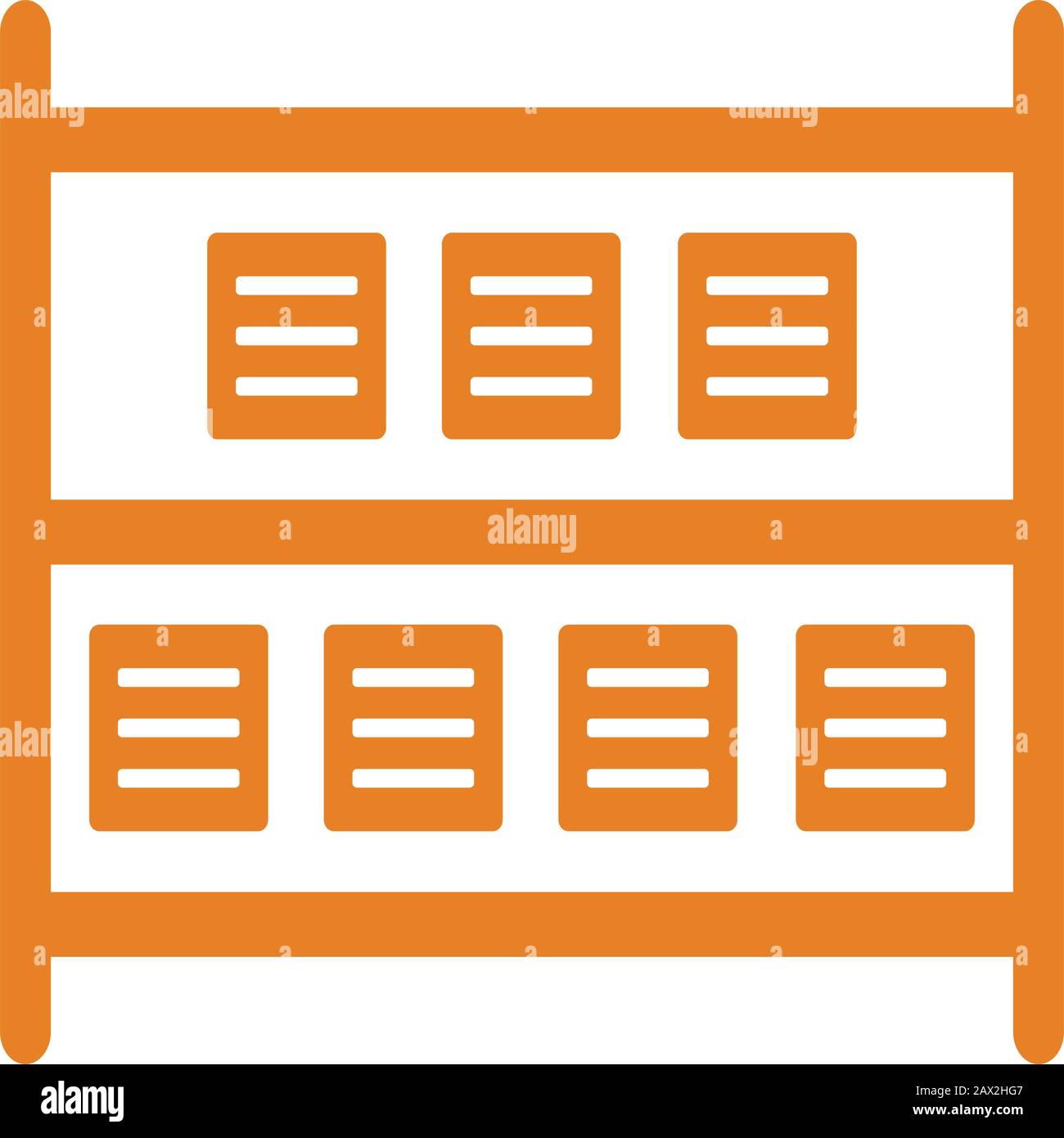Well organized and fully editable Shelves icon, storage vector ...