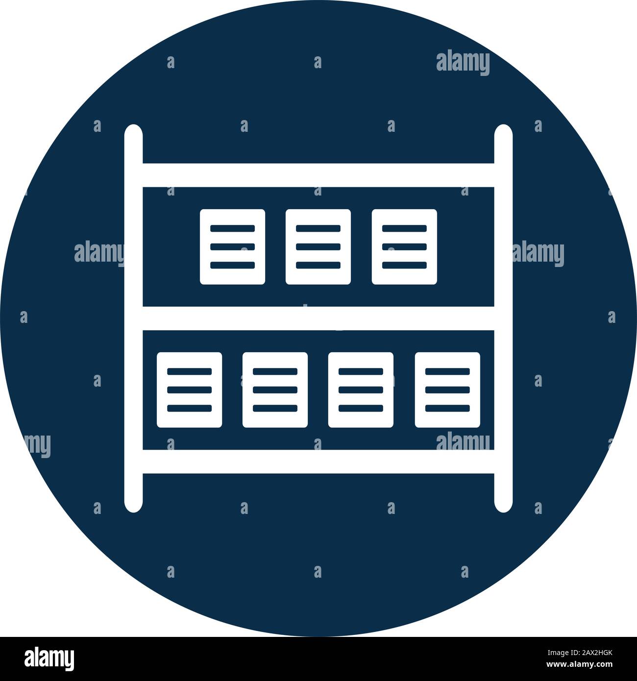 Well organized and fully editable Shelves icon, storage vector ...
