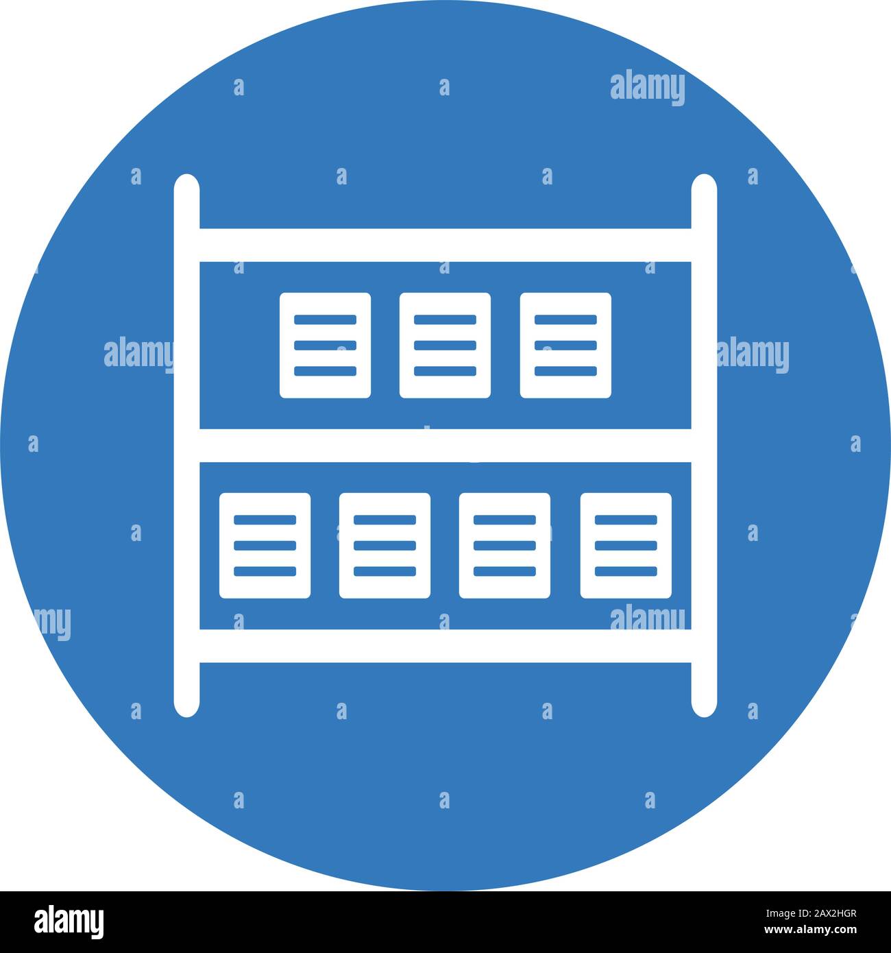 Well organized and fully editable Shelves icon, storage vector ...