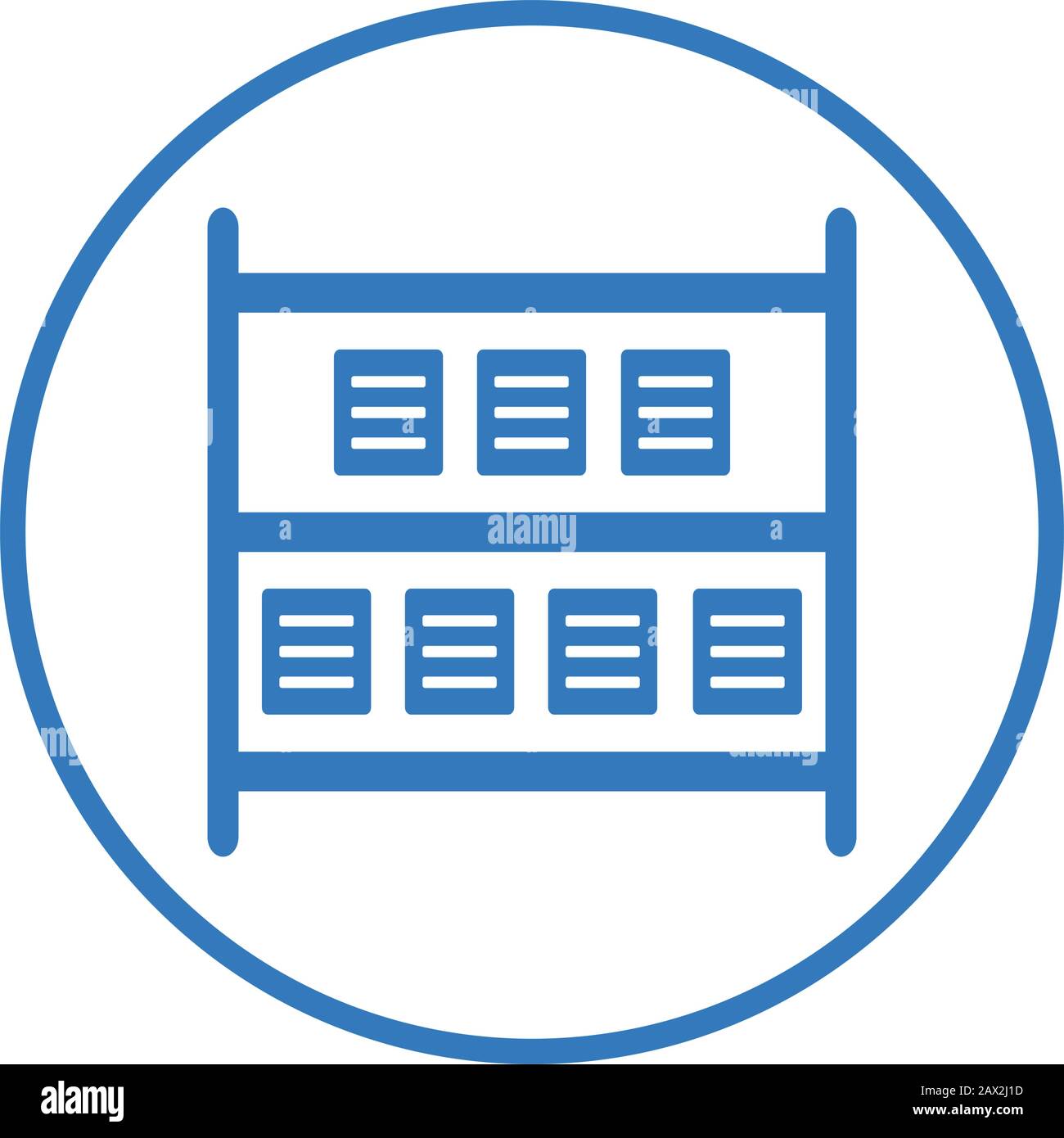 Well organized and fully editable Shelves icon, storage vector ...