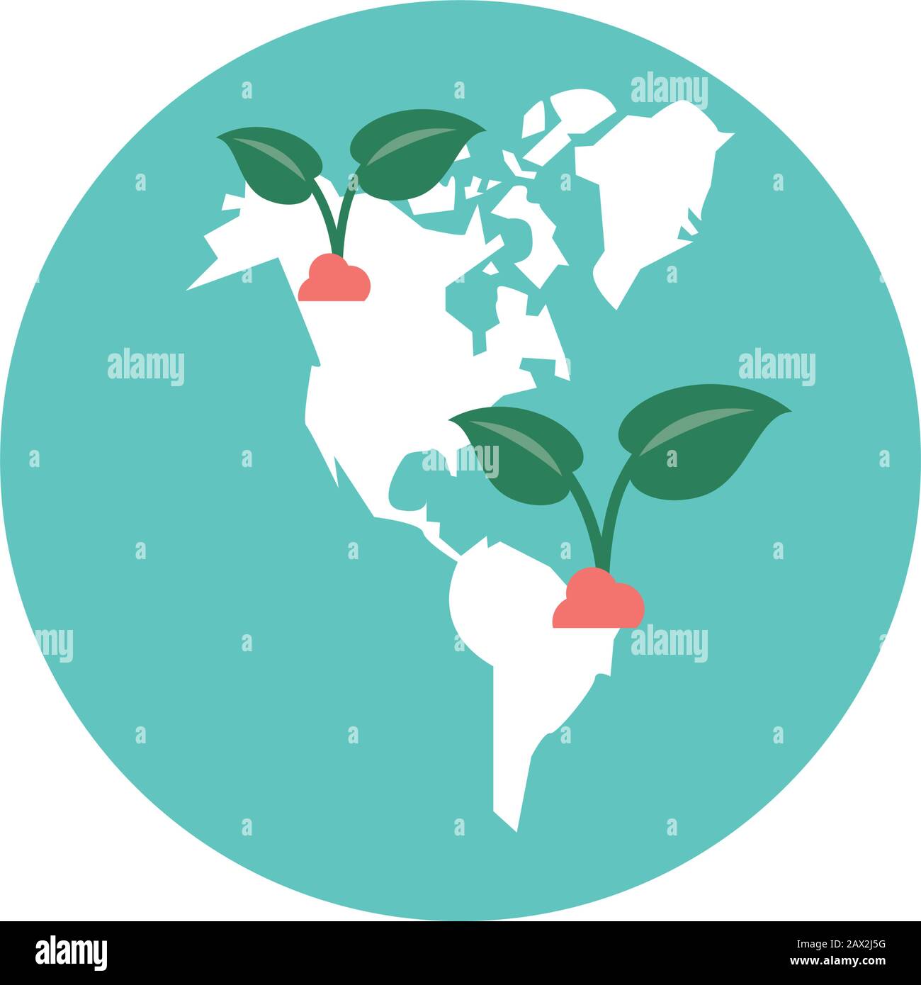 leafs plants ecology in the world maps Stock Vector Image & Art - Alamy