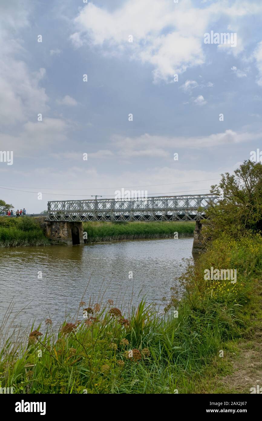 Bailey Bridge at Carentan near the D Day landing beaches, Normandy ...