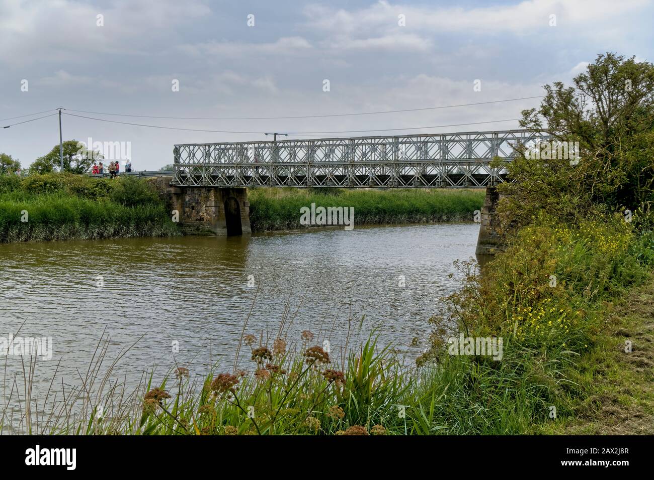 Bailey Bridge at Carentan near the D Day landing beaches, Normandy ...